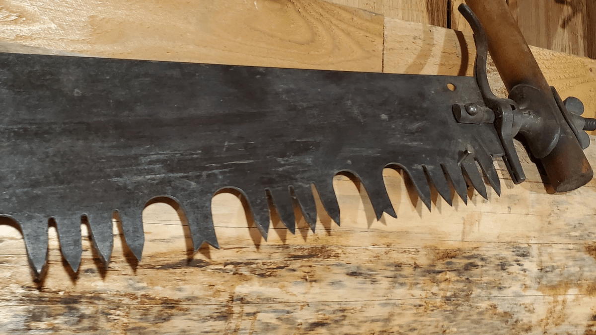Log Cabin Living: Large Tools Saws - Log Cabin Museum