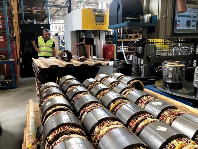 Aluminium motor frame induction heating machine - induc...