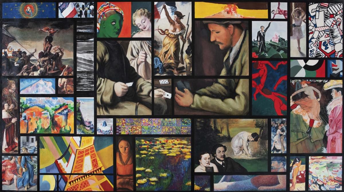 The mosaic of the great masters of painting - Murals of...