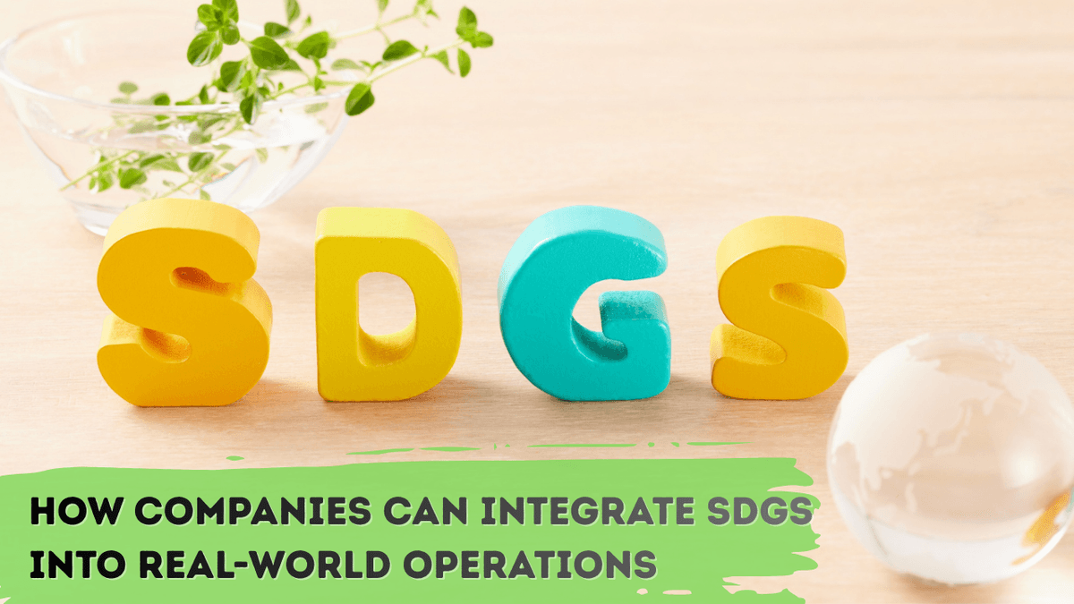 How Companies Can Integrate SDGs Into Real-World Operat...