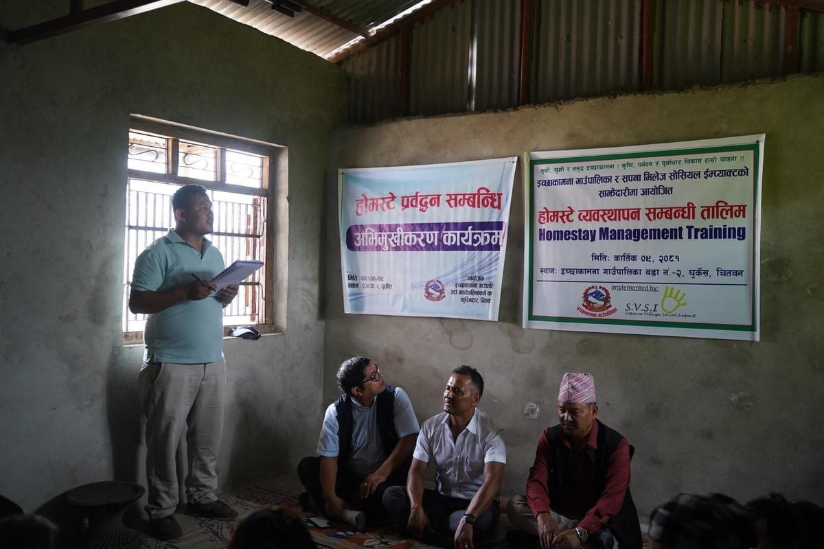 SVSI and IRM Launched "Homestay Management Training" in...