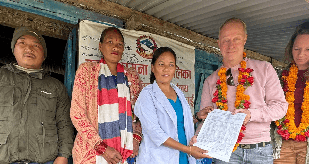 Medicine Handover to the Healthpost in Bharang