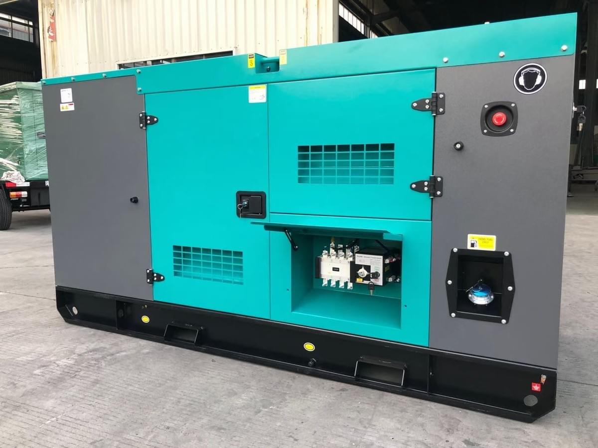 Silent diesel generator set with built-in ATS