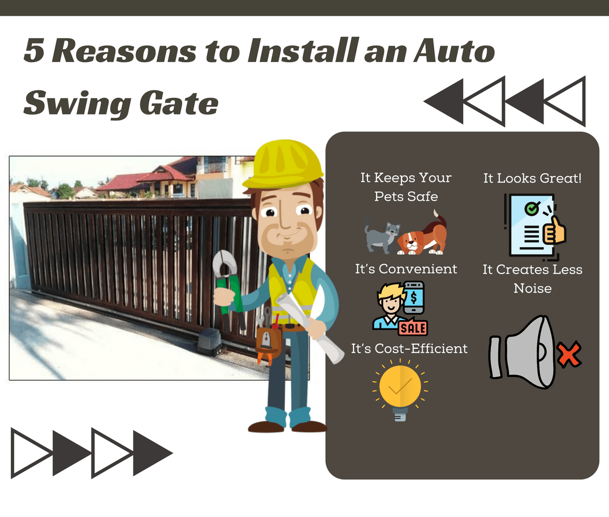 5 Reasons to Install an Auto Swing Gate - auto gate sys...