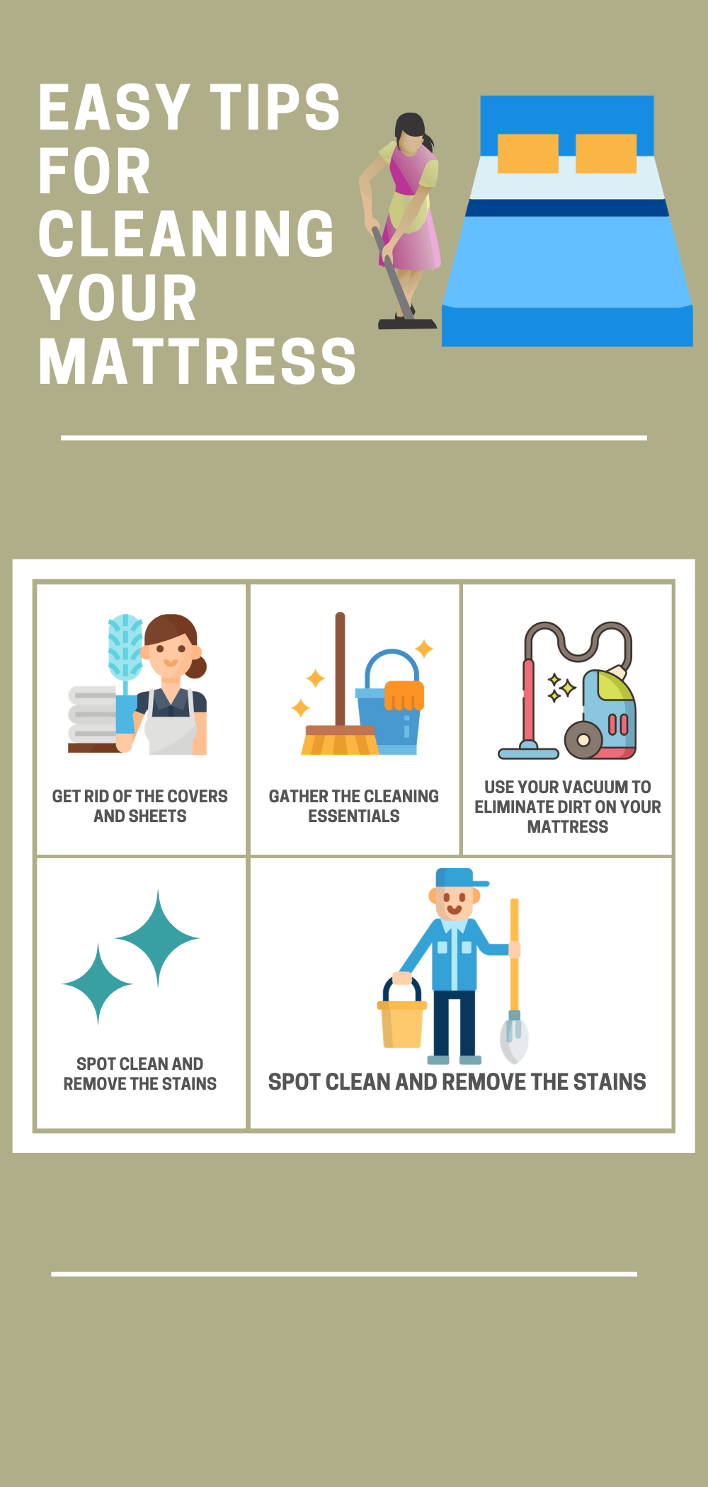 Easy Tips For Cleaning Your Mattress - Cleaning Service...