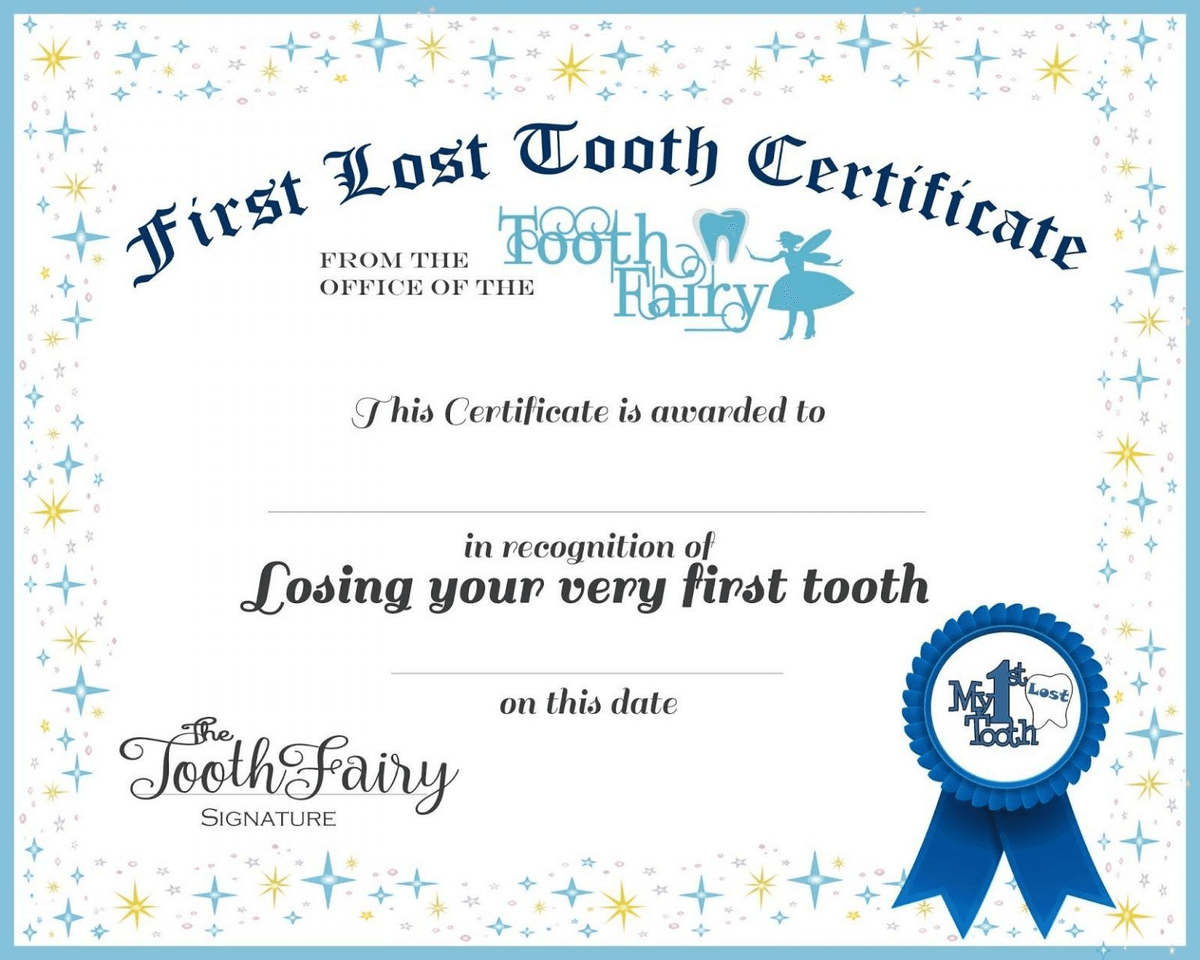 Tooth fairy letter template free