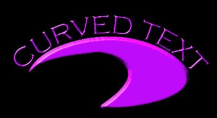 Curved text in ms paint 3d