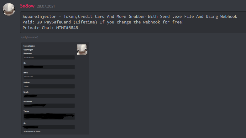 Discord ip address grabber
