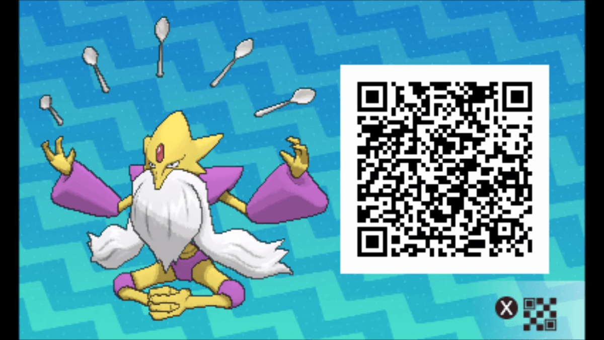 Pokemon qr codes for ultra sun