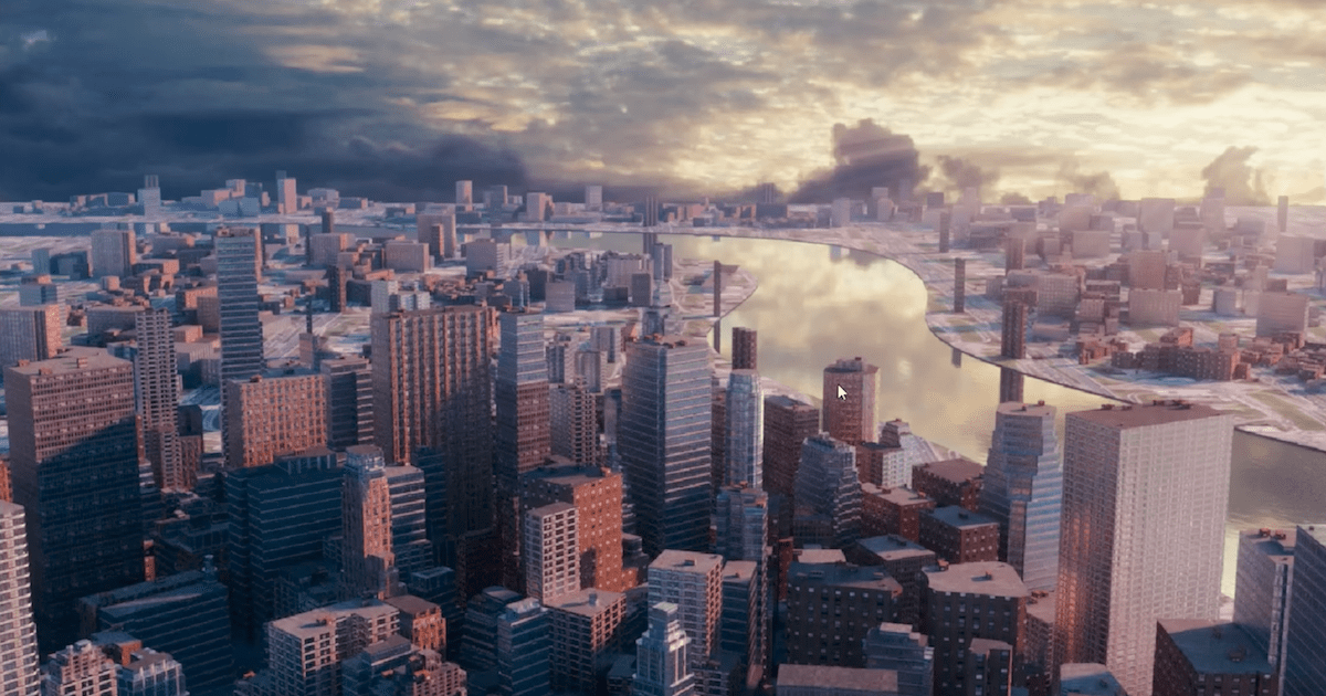 Blender city scene free