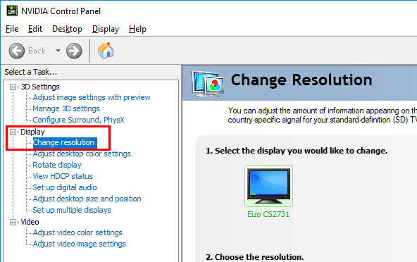 Nvidia control panel only showing 3d settings