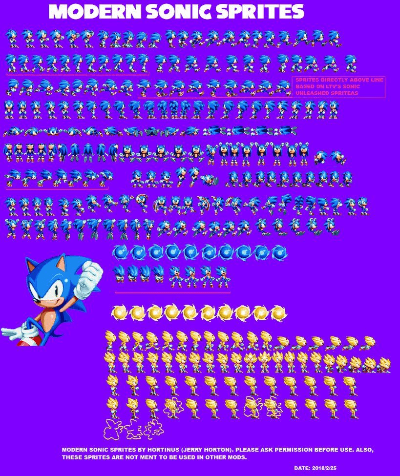 Sonic 1 prototype sprites