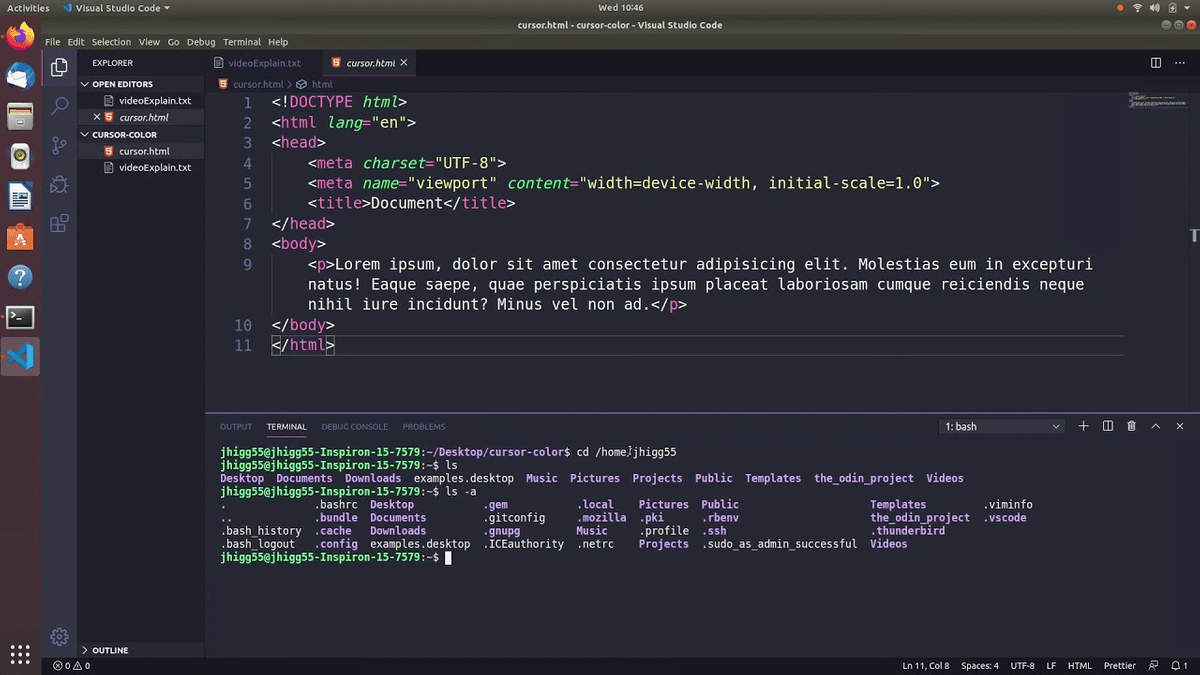 Change color of text cursor windows 10
