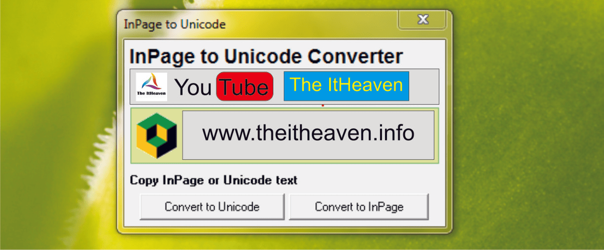 Inpage to unicode converter download