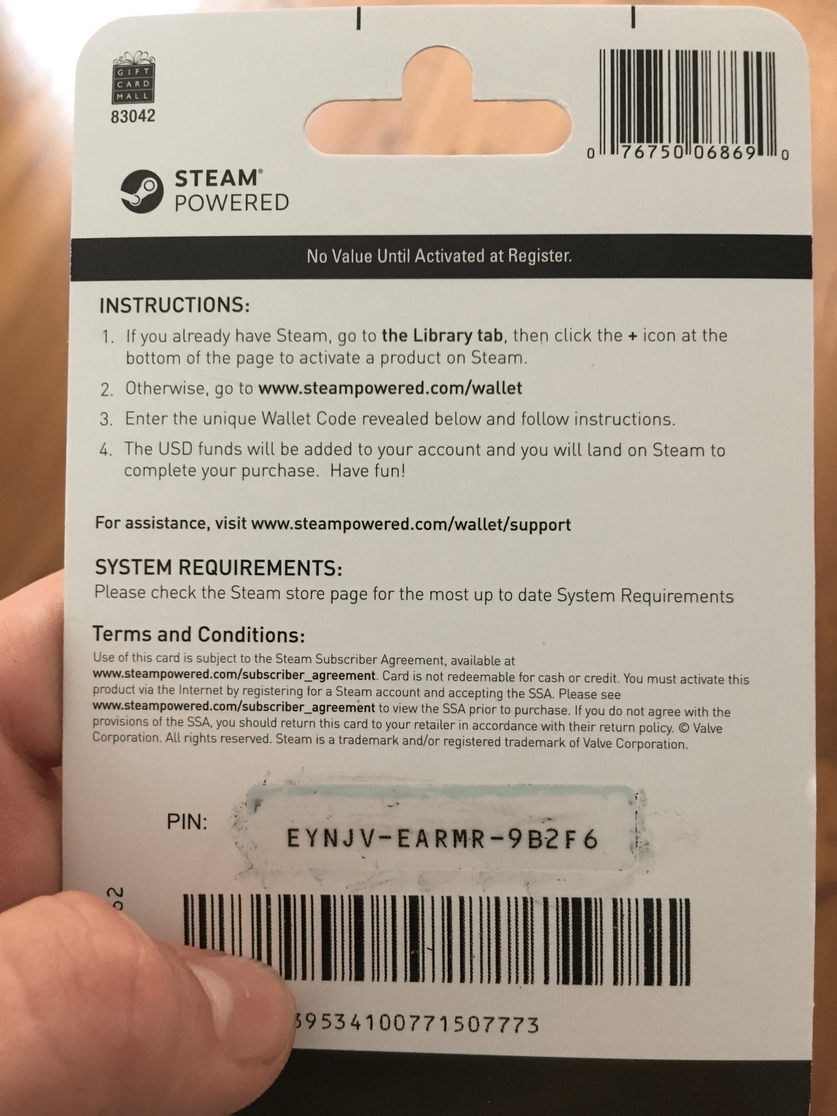 Steam wallet amazon gift card