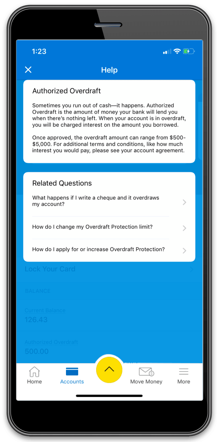 overdraft protection rbc