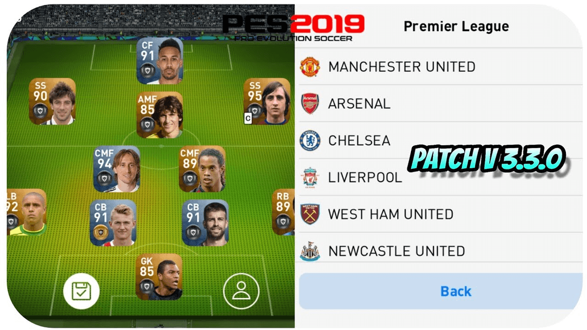 Pes 2020 kit patch for mobile