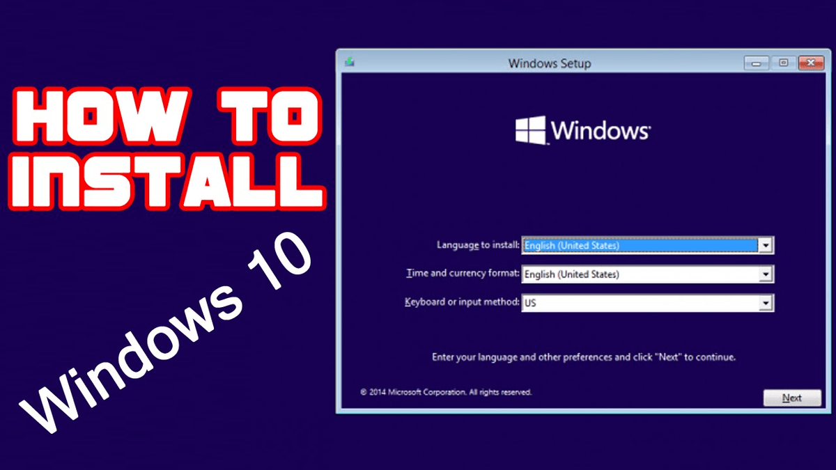 Install windows 10 download