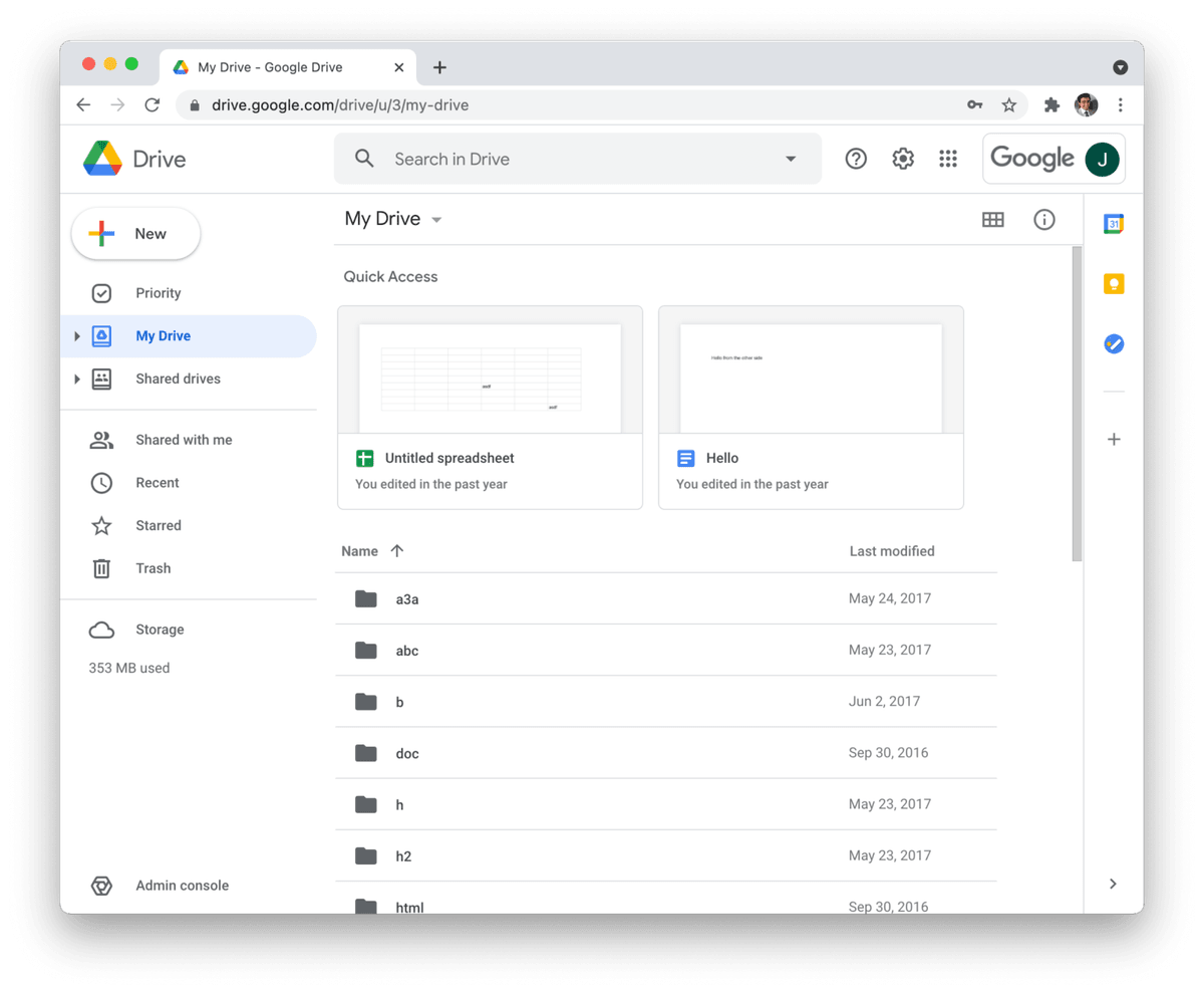 Download all google drive files at once