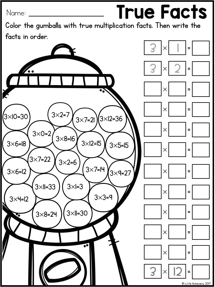 Practice multiplication table game