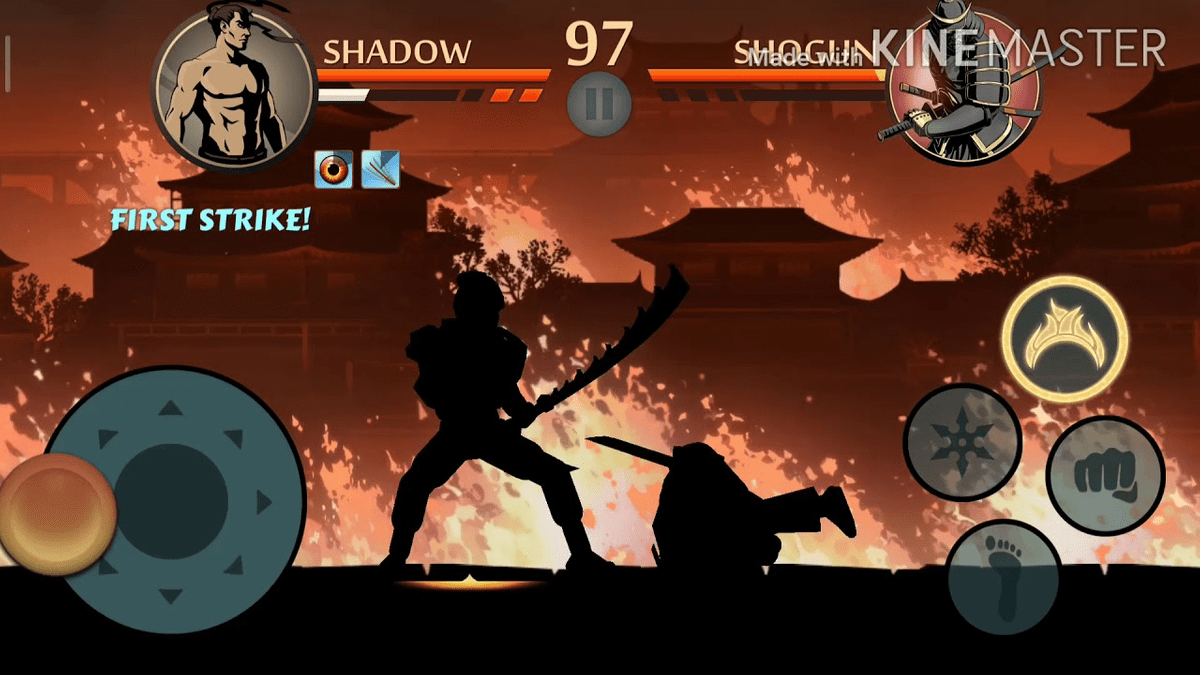 Contoh melee weapon shadow fight 2