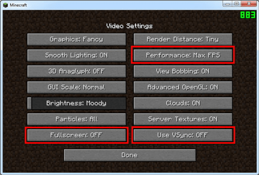 Crosshair fullscreen overlay
