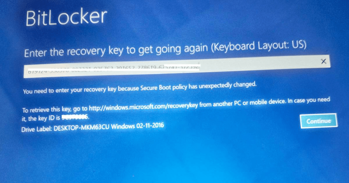 Bitlocker recovery key generator