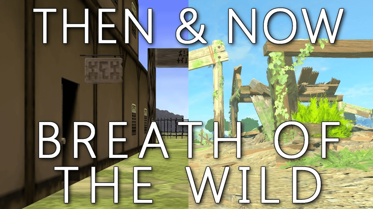 Botw map compared to ocarina of time