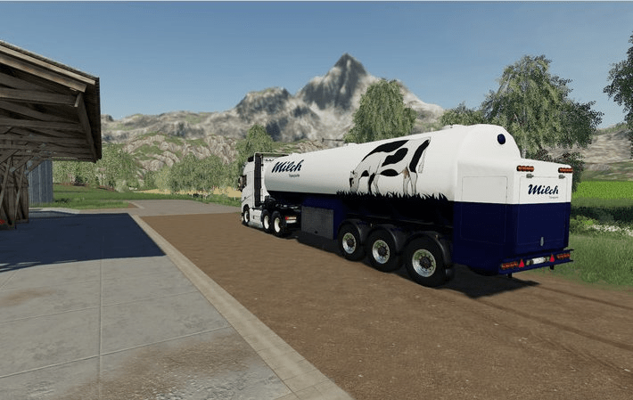 Fs19 gooseneck trailer milk