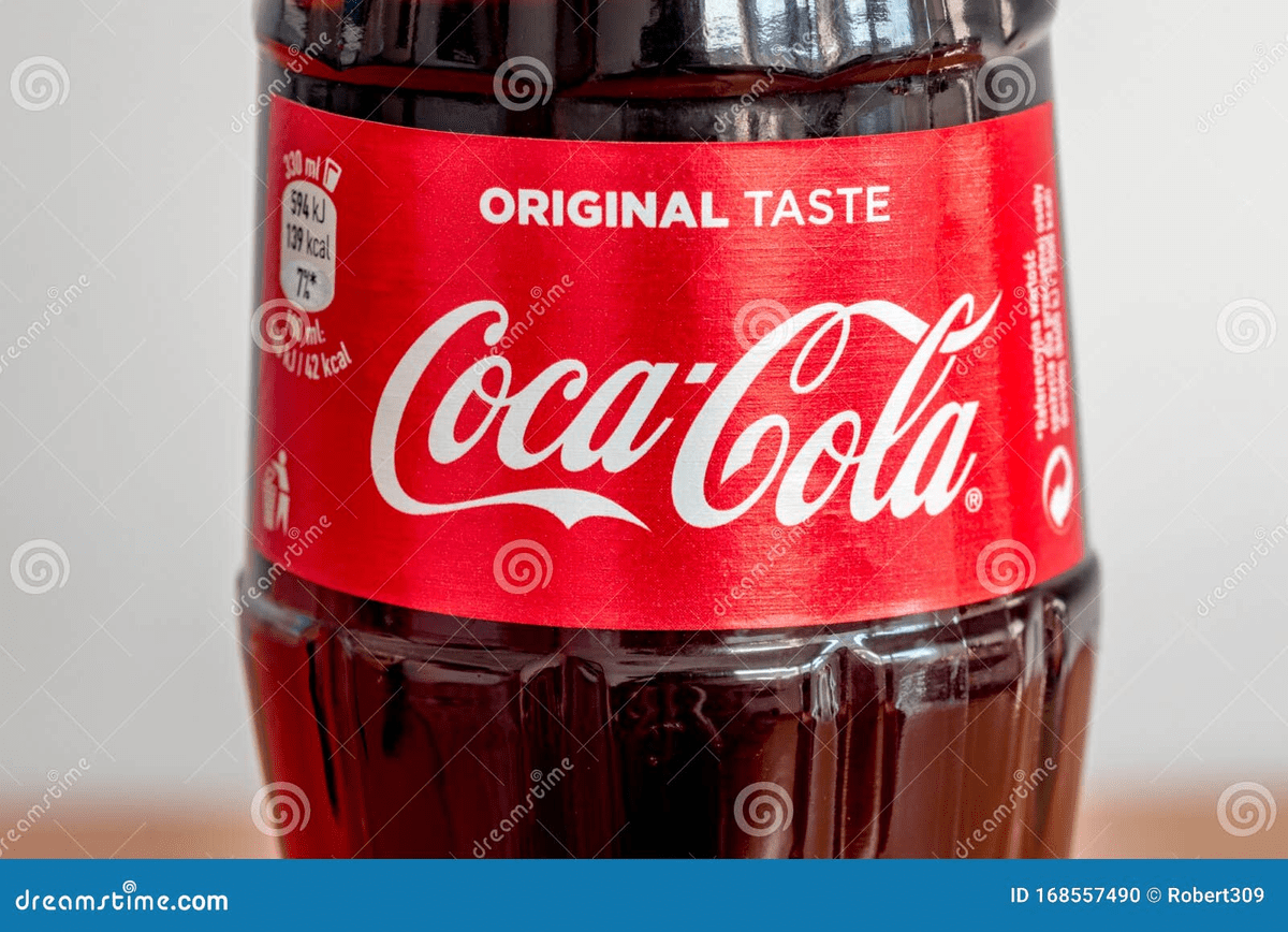 Coca cola bottle label template