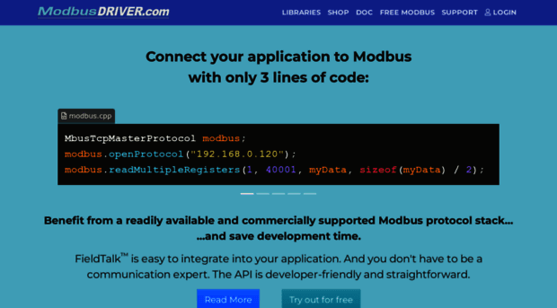 Delphi modbus driver