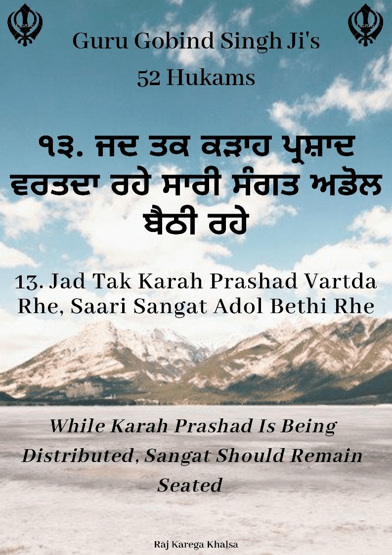 52 hukams of guru gobind singh ji in punjabi pdf