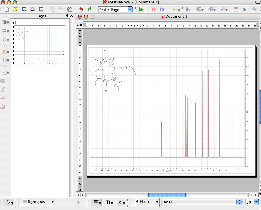 Mestrenova integration stacked spectra