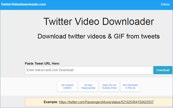 Twitter video download software