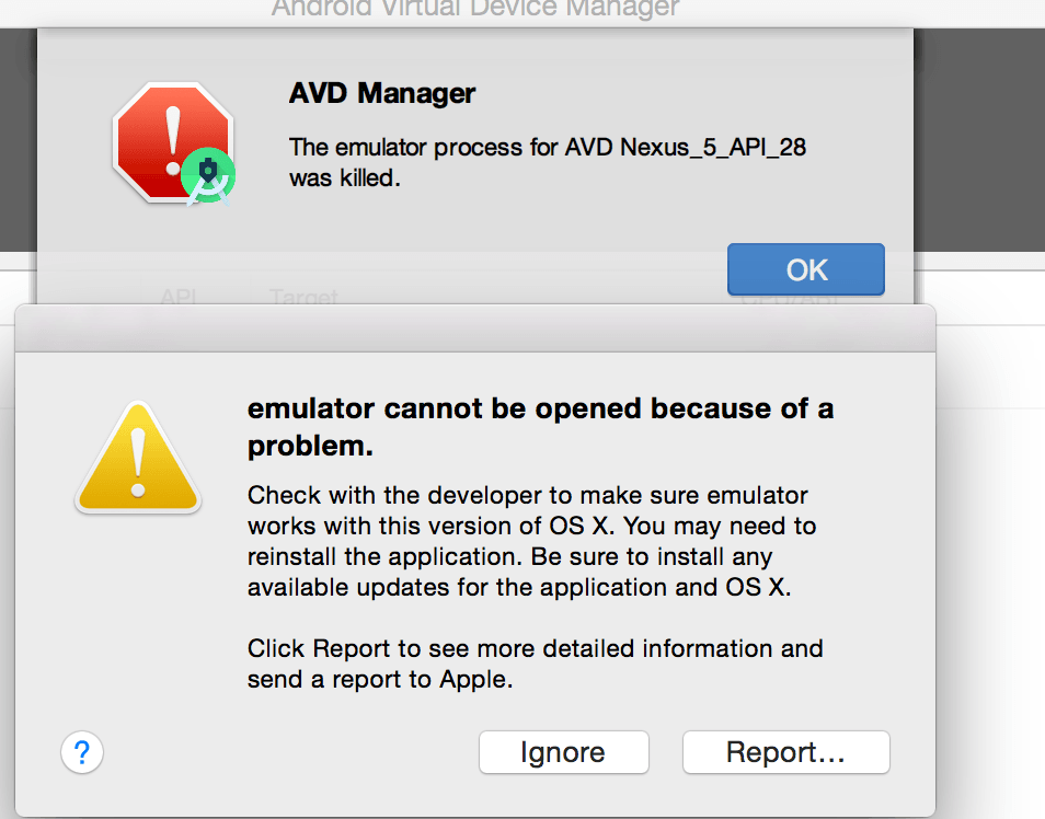 Android studio emulator internet connection mac