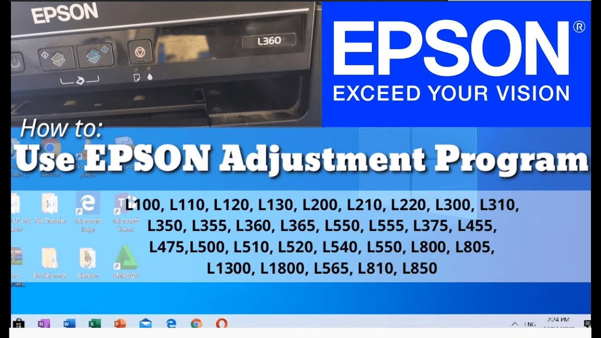 Epson l220 adjustment program password price