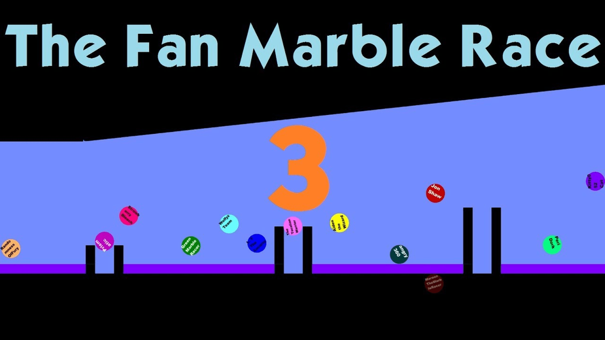 Algodoo marble race video