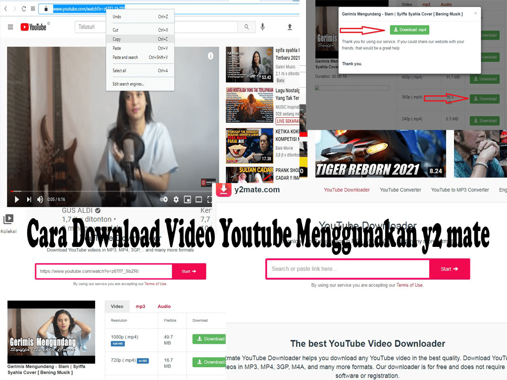 Youtube video download y2