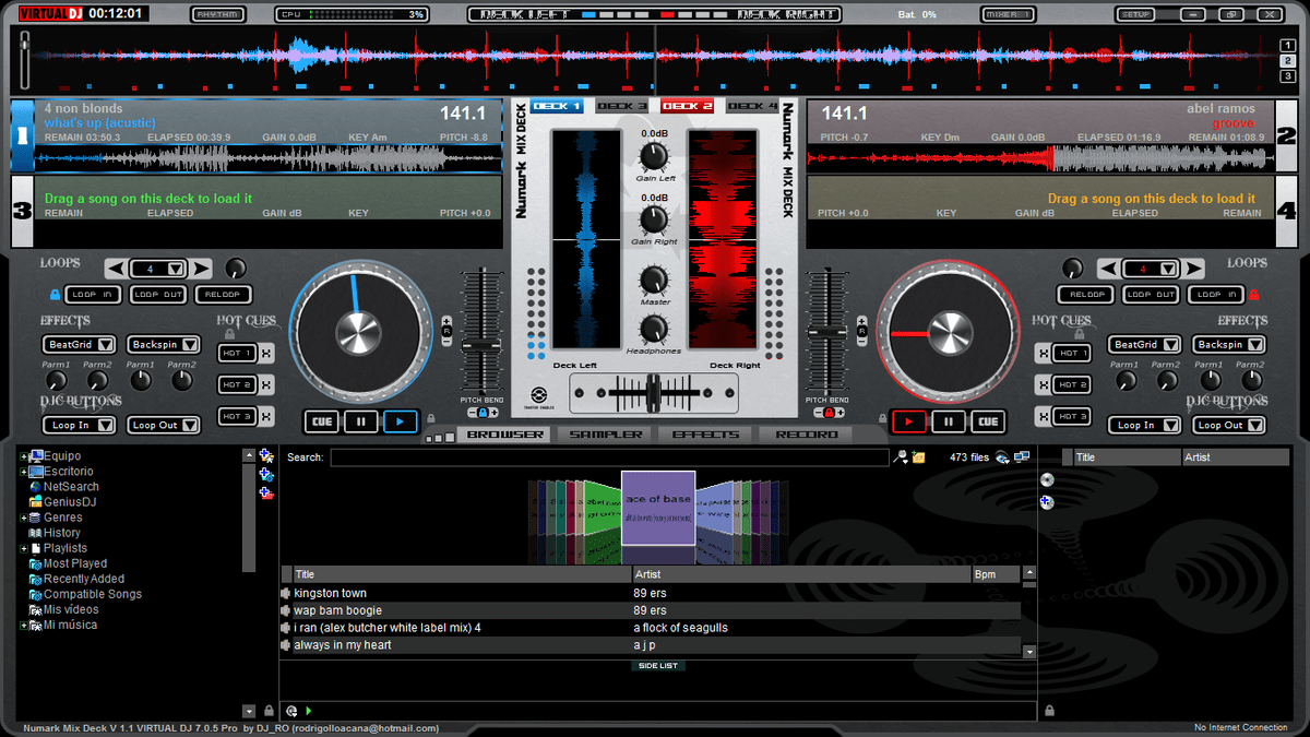 Virtual dj skin pioneer ddj ergo