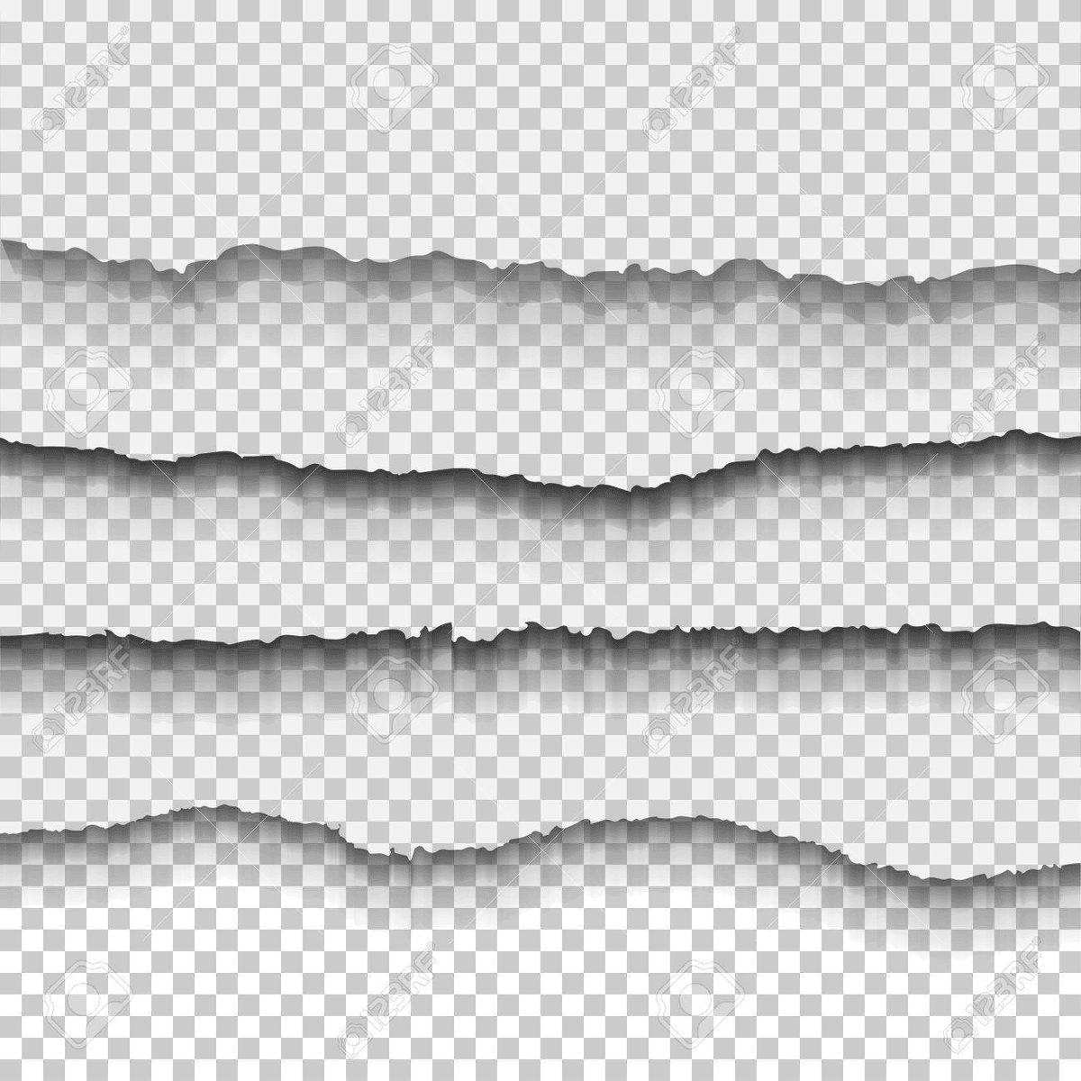 Claws ripping into paper effect photoshop