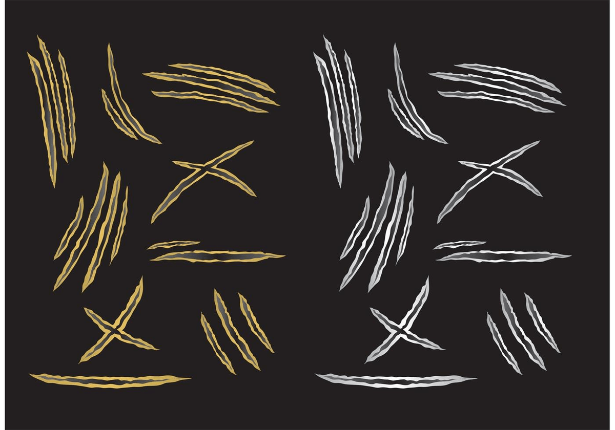 Claws ripping into paper effect photoshop