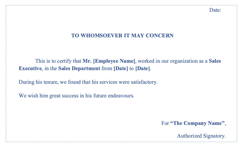 Experience certificate format experience certificate sa...