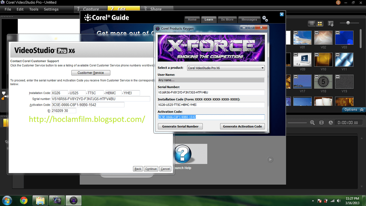Corel videostudio pro x9 serial key