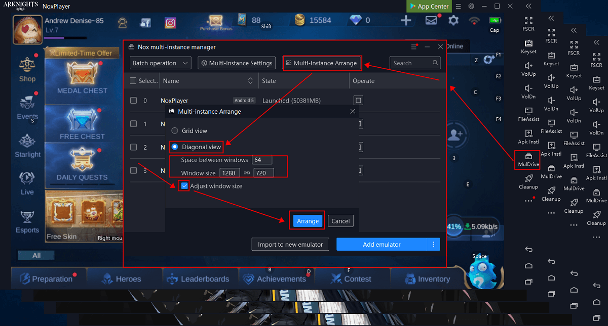 Nox multi instance manager internet connection error