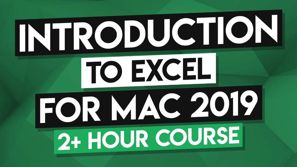 Excel for mac tutorials for beginners