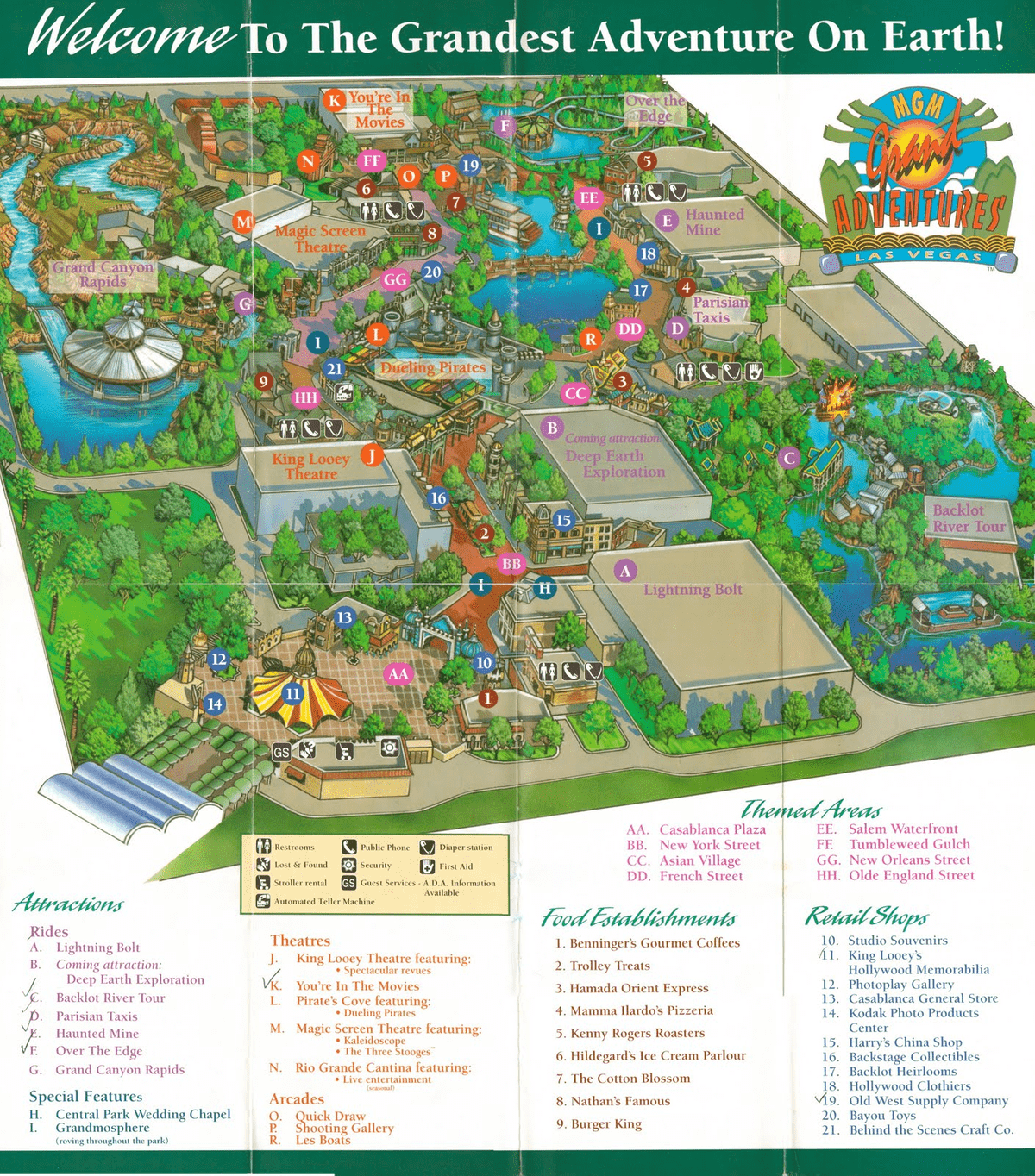 Mgm Resort Map Mgm Grand Pool Complex Attached To The Mgm Grand Hotel