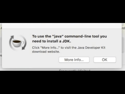 Get rid of mac jdk message for java command-line tool