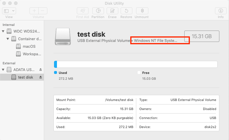 Read drive formated for mac