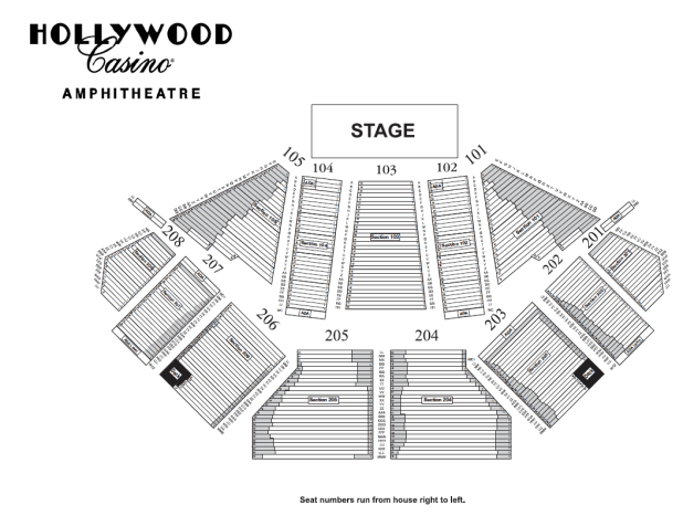 Hollywood casino columbus seating chart