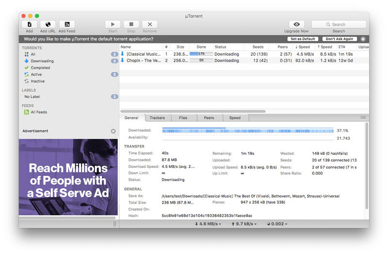 Torrent downloader for mac 10.7.5